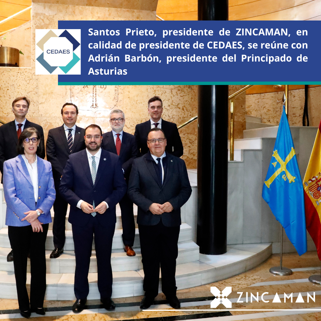 El presidente de ZINCAMAN, Santos Prieto, en calidad de presidente de ...